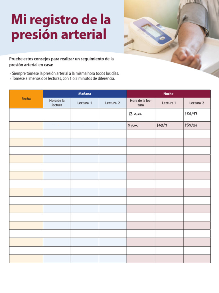 My BP Log Spanish 508 | PDF