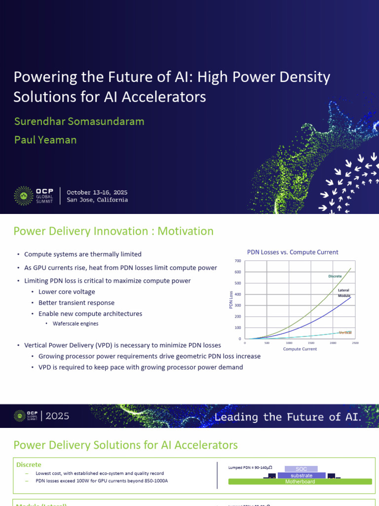 High Power Density Solutions for AI | PDF | System On A Chip | Graphics ...