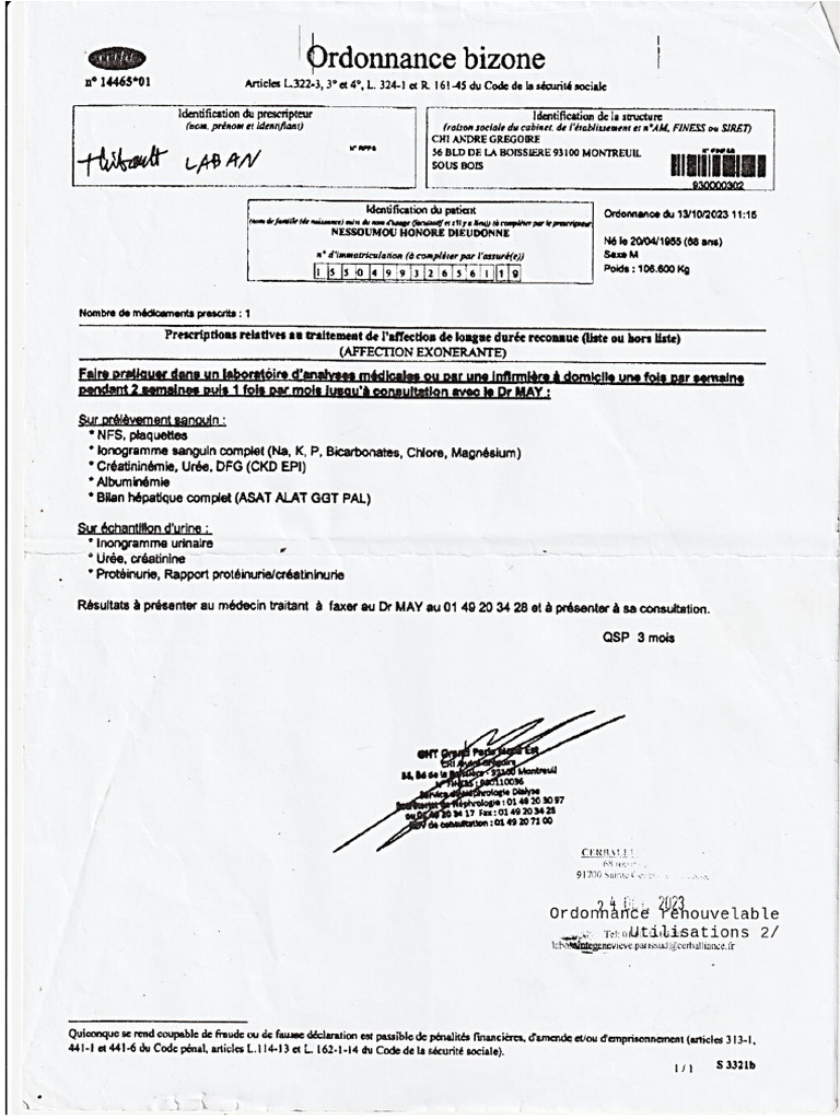 Dossier Medical | PDF