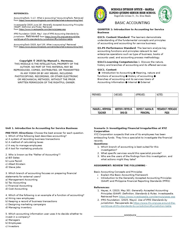FBA U1 Ready | PDF | Accounting | Financial Accounting