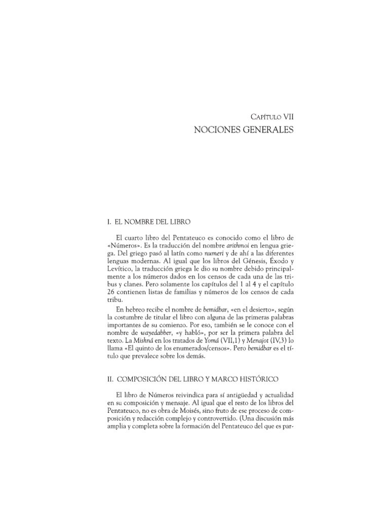 Libro de Los Números | PDF