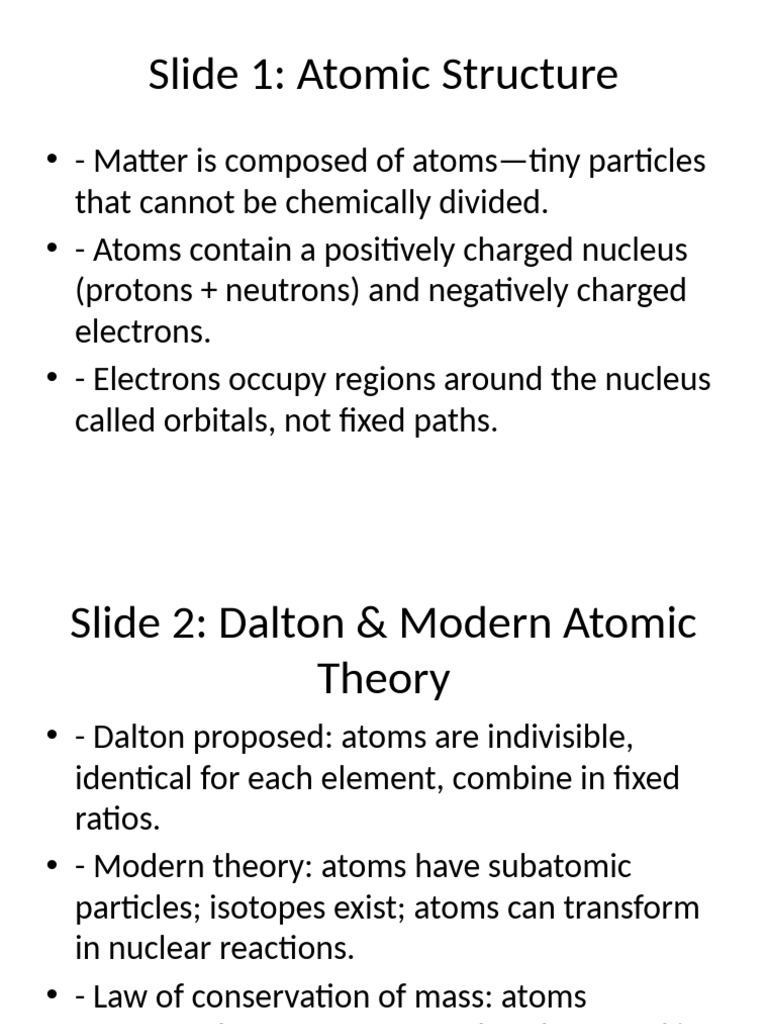 Understanding Atomic Structure and Bonds | PDF | Chemical Bond | Atoms
