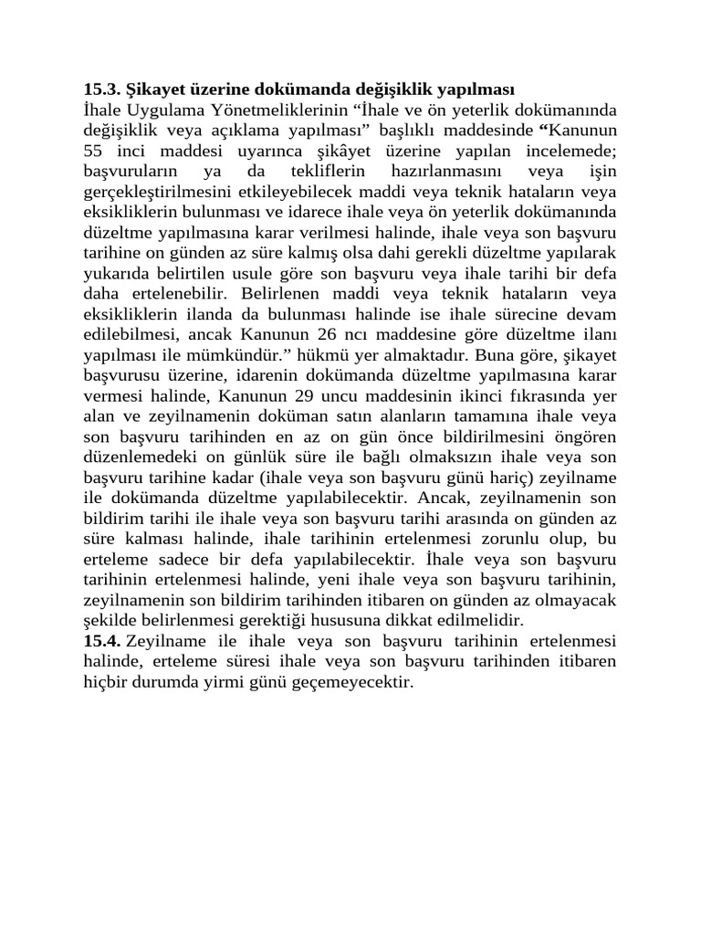 Ihale Erteleme | PDF