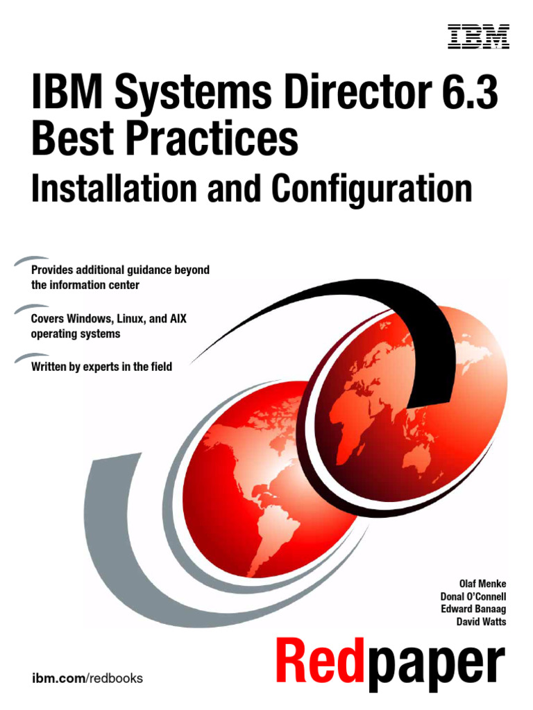 IBM Systems Director 6.3 Best Practices - Installation and ...