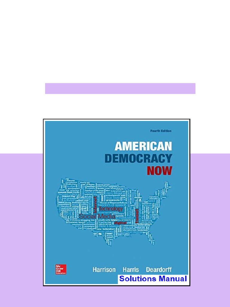 American Democracy Now 4th Edition Harrison Solutions Manual newest ...