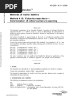 Dimensional Stability To Washing (ISO 3759) | PDF | Textiles | Clothing