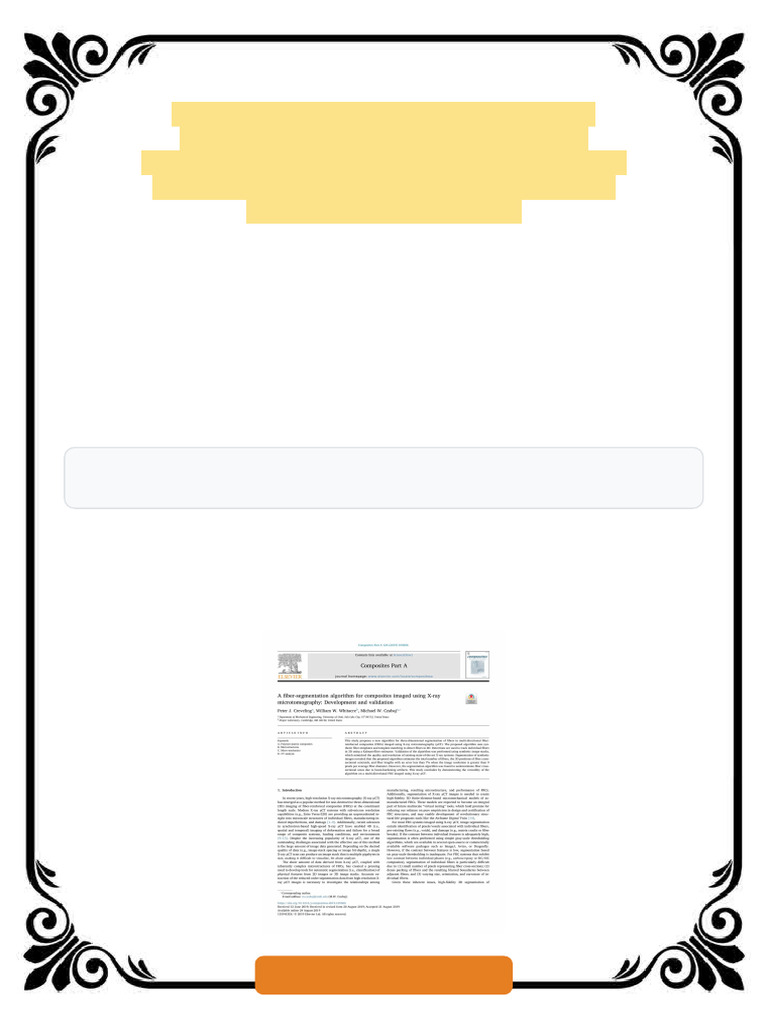 A fiber-segmentation algorithm for composites imaged using X-ray ...