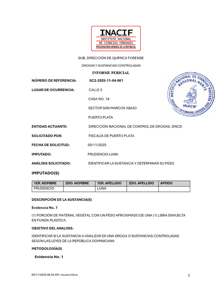 Certificado Del Inacif Modelo | PDF