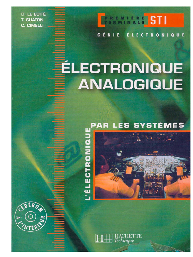 Electronique, Terminale STI Génie Électronique 2, Analogique - Livre de ...