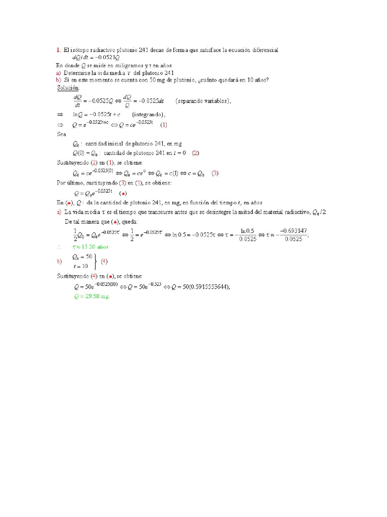 Ejercicios Resueltos Boyce Di Prima | PDF