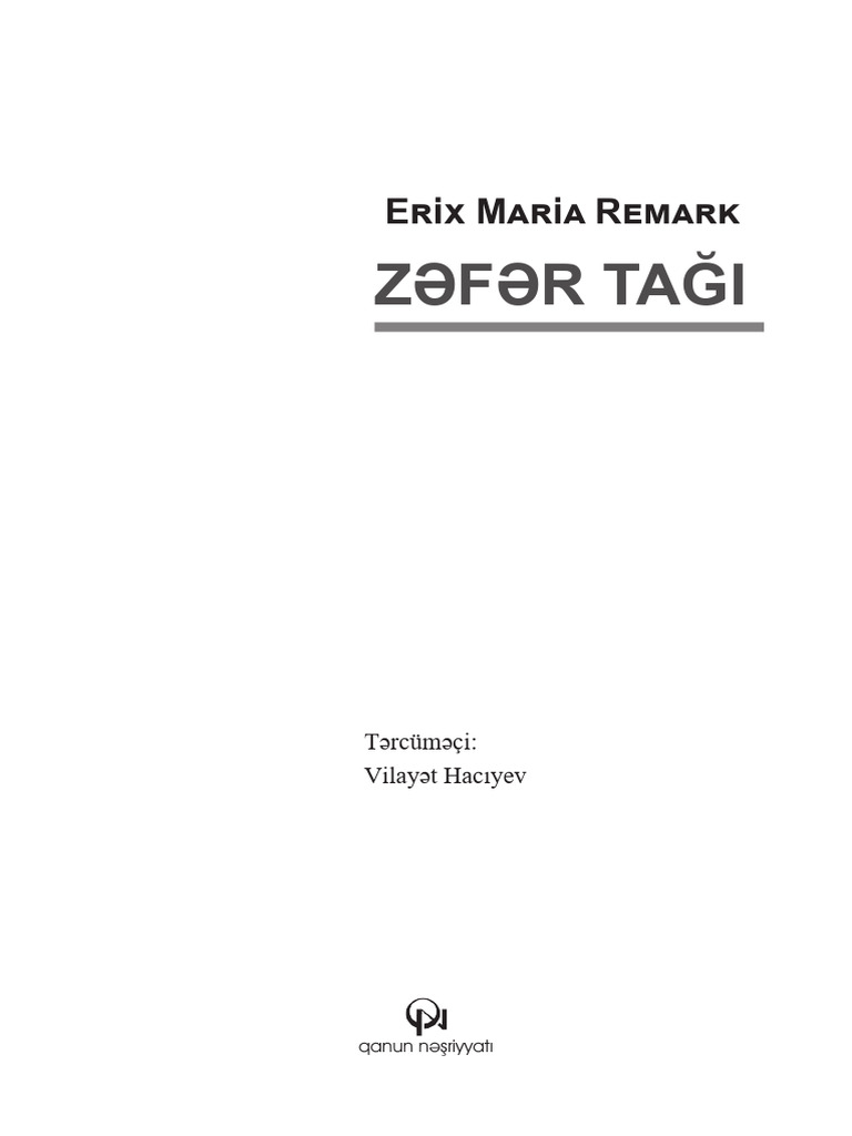 ZƏFƏR Taği: Erix Maria Remark | PDF