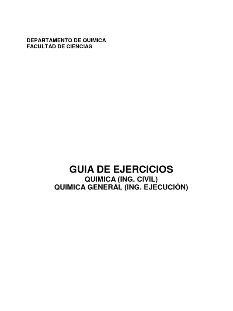 Guia Ejer Ejec-Civil 2008 | PDF | Equilibrio químico | Enlace químico