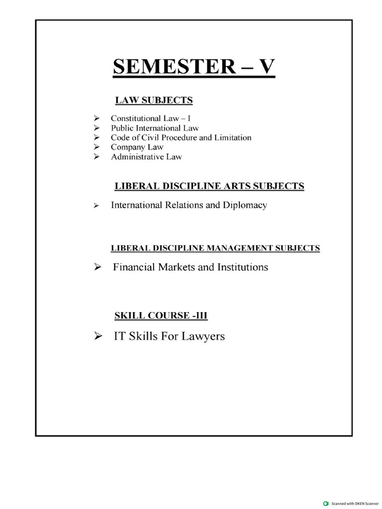 ILC Course Structure - Updated (Till Semester 6) | PDF