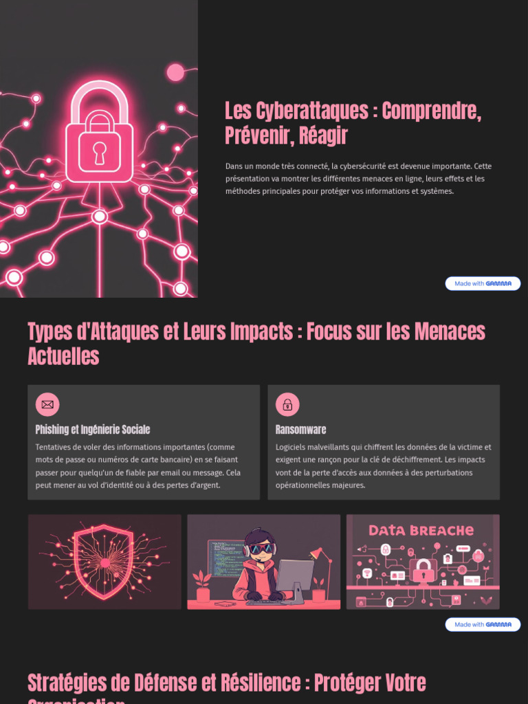 Cyberattaques : Comprendre et Protéger | PDF
