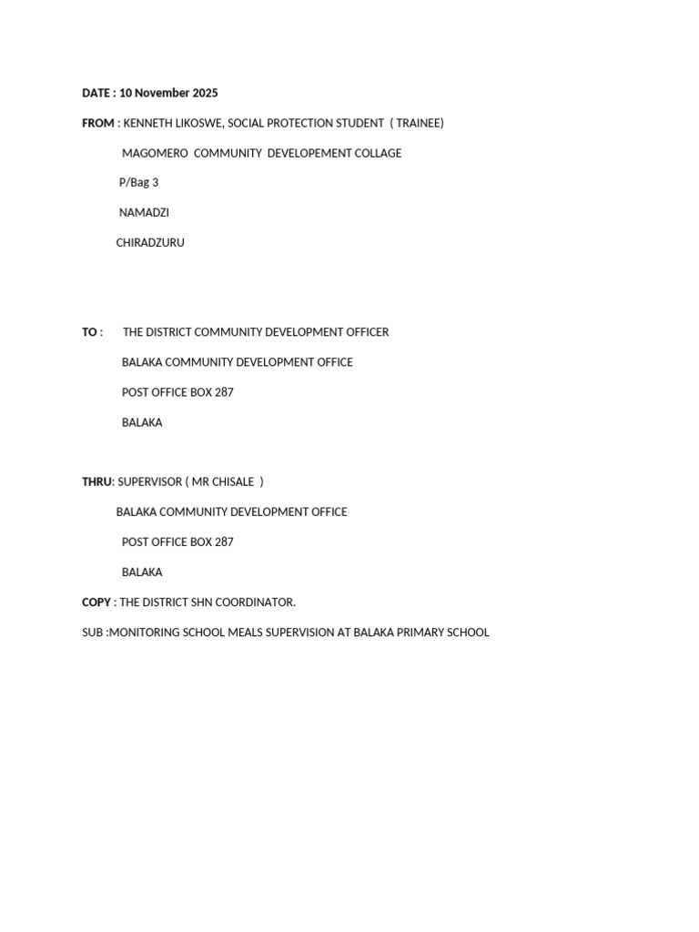 Balaka Primary | PDF