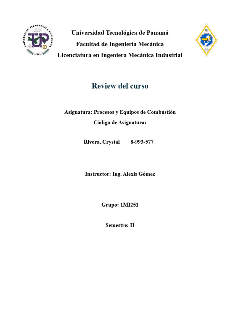 Review PYEC 1MI251A 8-993-577 Crystal Rivera | PDF | Aprendizaje | Motores