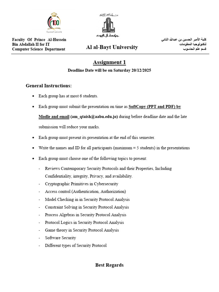 Computer Science Assignment Guidelines | PDF