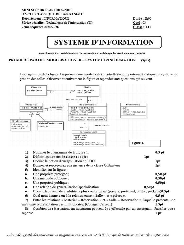 Modélisation et Développement SI Informatique | PDF | Bases de données ...