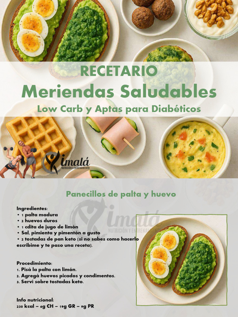 Recetas Low Carb para Diabéticos | PDF | Alimentos | Cocina