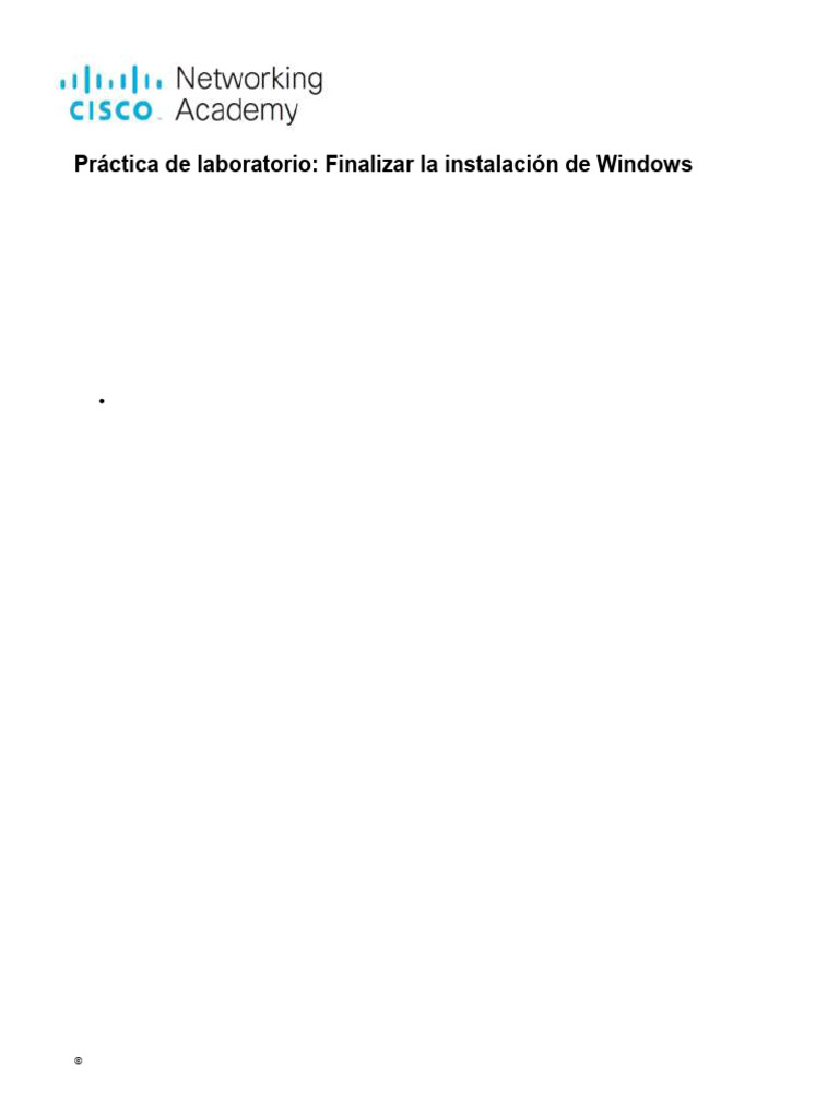 10.3.1.4 Lab - Finalize The Windows Installation | PDF | Windows 10 ...