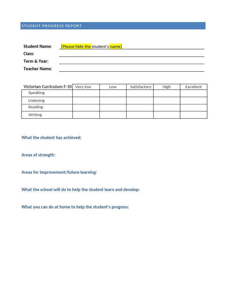 CLS Template Progress 2025 | PDF