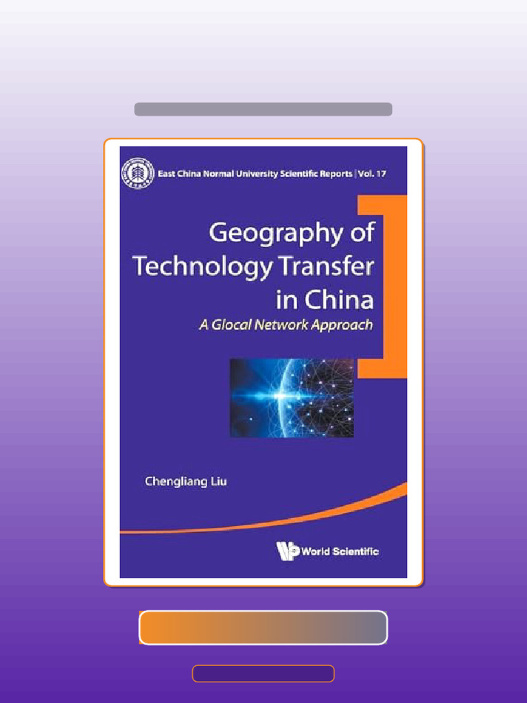 Geography of Technology Transfer in China Glocal Network Approach ...