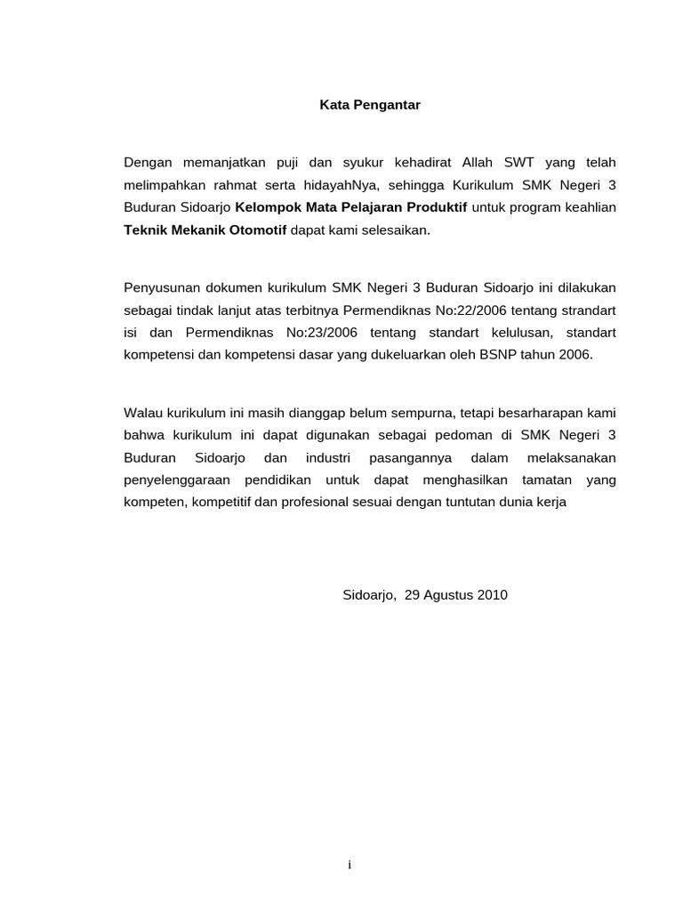 H Kata Pengantar Otomotif | PDF