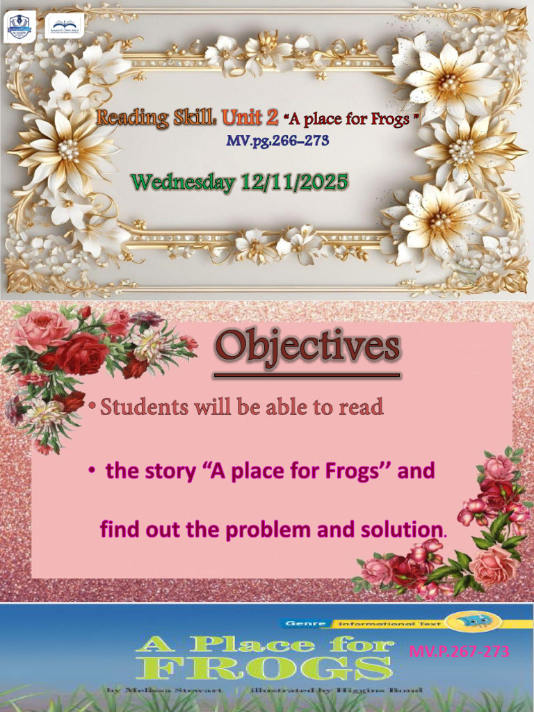 Wednesday "A Place For Frogs" MV. P. 266-273 | PDF
