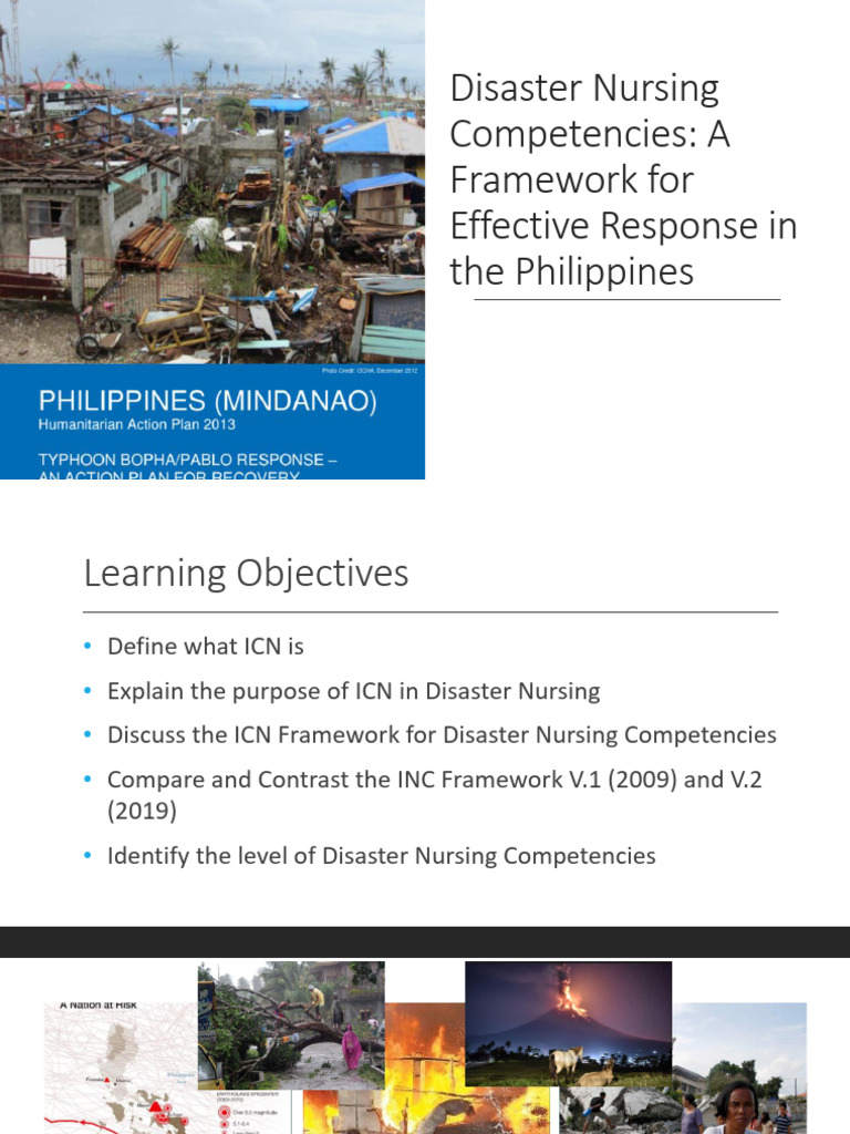 Disaster Nursing Competencies in the Philippines | PDF | Nursing ...