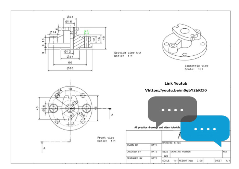 CAD Mechanical Tutorial Part Engine Autodesk #Inventor2026 #Solidworks ...
