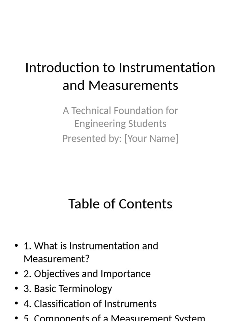 Final Instrumentation Presentation Animated | PDF | Sensor | Calibration