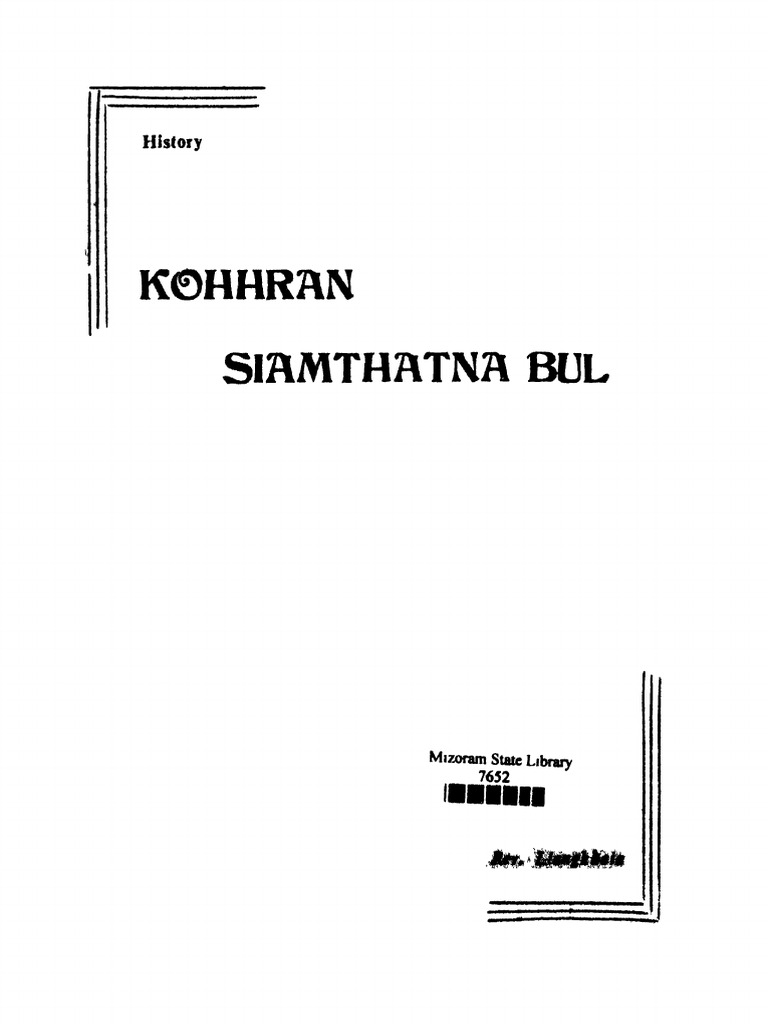 Kohhran Siamthatna Bul(3) | PDF