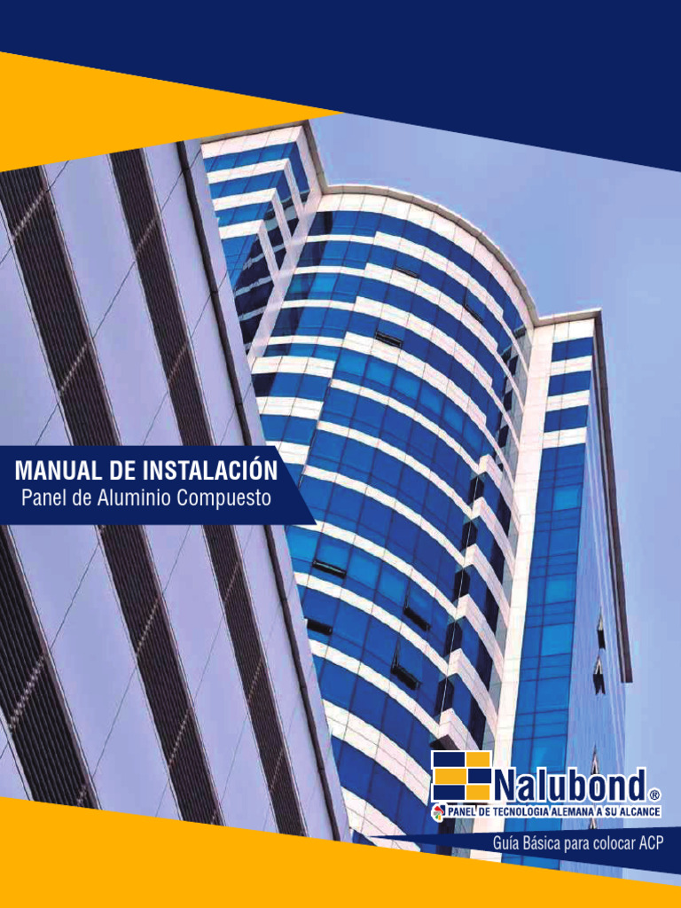 Instalación de Paneles de Aluminio ACP | PDF | Aluminio | Revestimiento