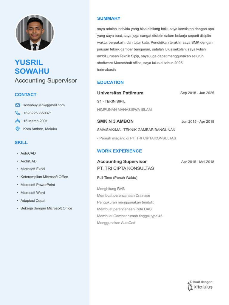 Cv. Yusril Sowahu | PDF