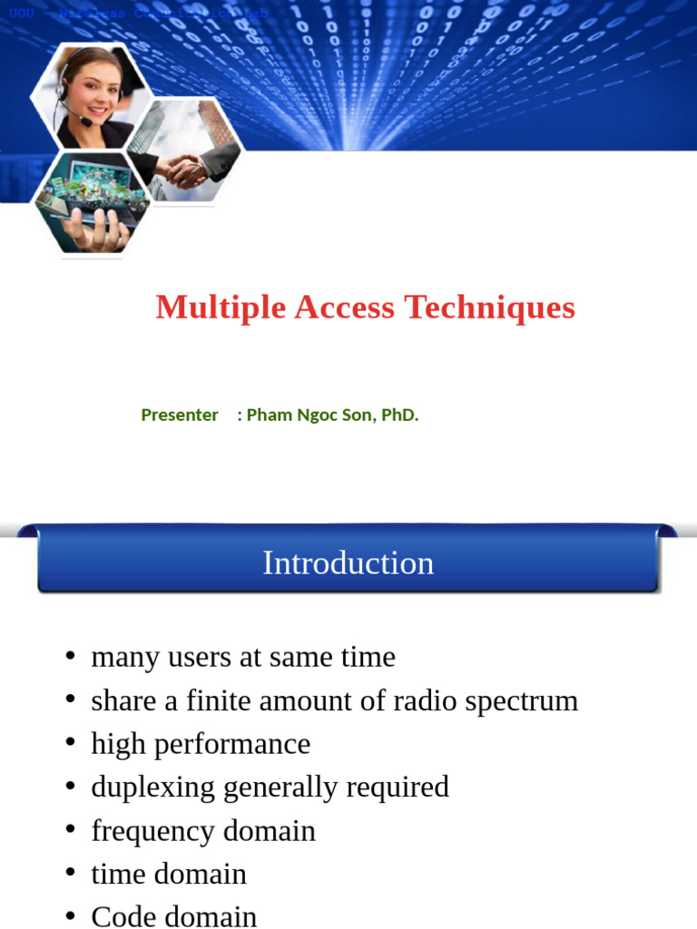 Chapter 3 - Multiple Access Techniques (1) | PDF | Orthogonal Frequency Division Multiplexing ...