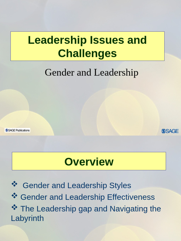 Anna Presentation August 6 | PDF | Leadership | Gender
