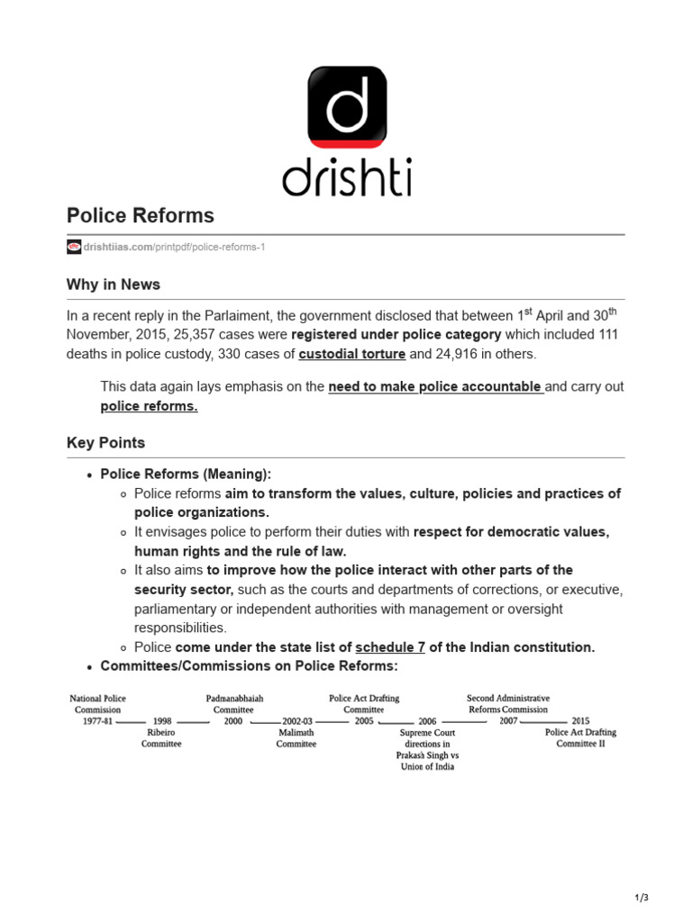 1626784241-police-reforms-1 | PDF | Police | Crimes