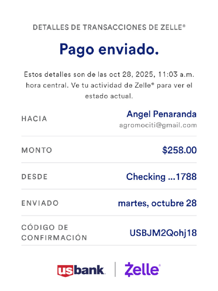 Zelle Transaction Details 10282025110314 | PDF