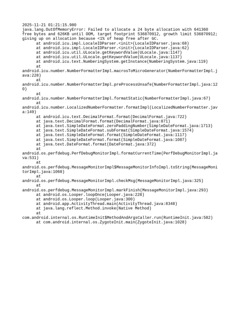 Last Crash Log | PDF