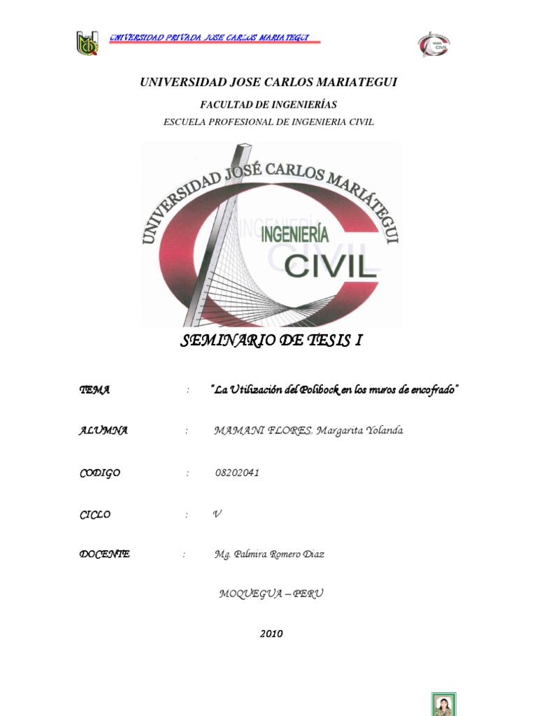 Utilizacion Del Poliblock en Los Muros de Encofrado | PDF | Aislamiento ...