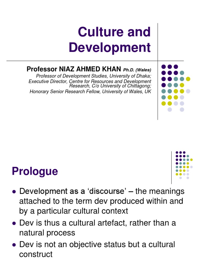 Culture's Role in Development Discourse | PDF | Representation (Arts ...
