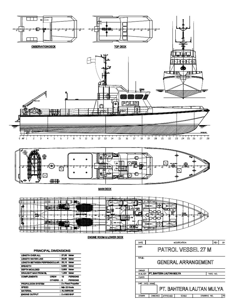 27m General Arrangement Plan A3 | PDF
