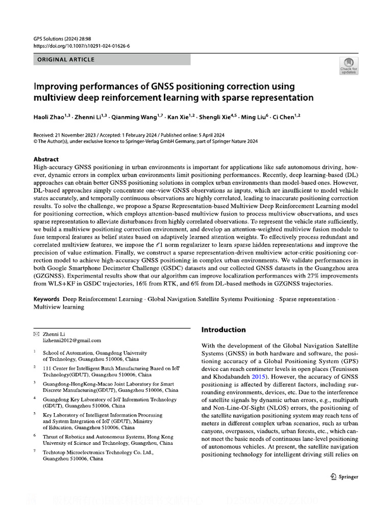 Improving Performances of Gnss Positioning Correction Using Multiview ...