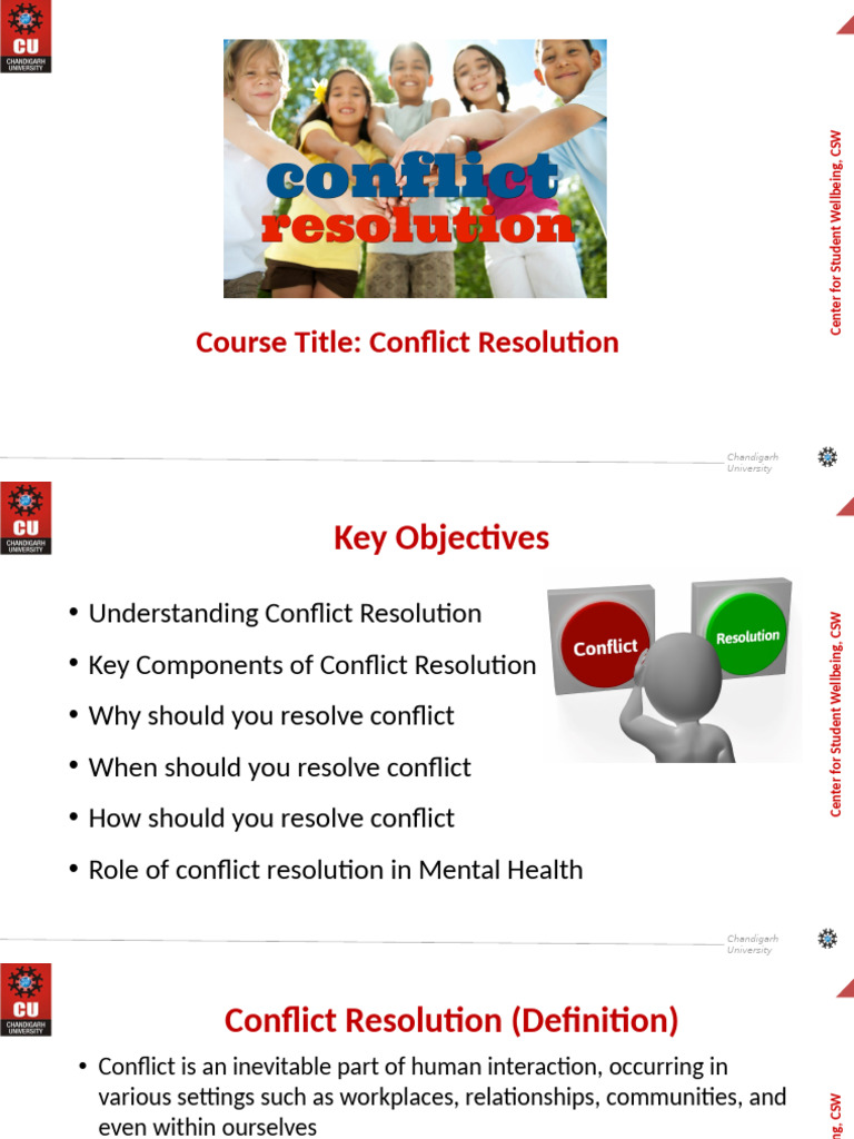 Conflict Resolution Strategies for Students | PDF | Conflict Resolution ...