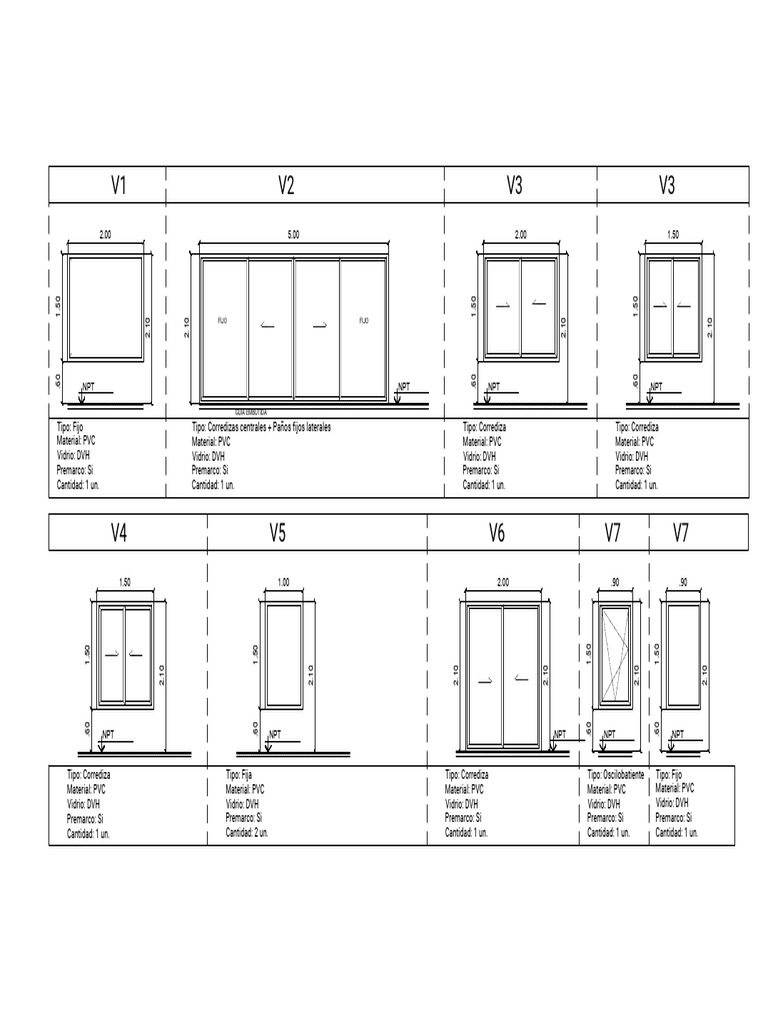Aberturas Casa Fefa | PDF