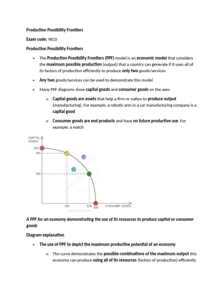 Edexcel A Level Economics PPF | PDF | Macroeconomics | Economies