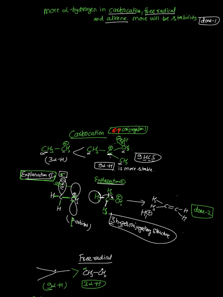 GOC _ L-11 (Class Notes) _ Hyperconjugation | PDF