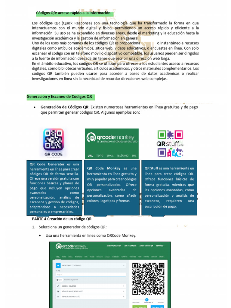 Creación de Un Código QR | PDF | Código QR | Estilo apa