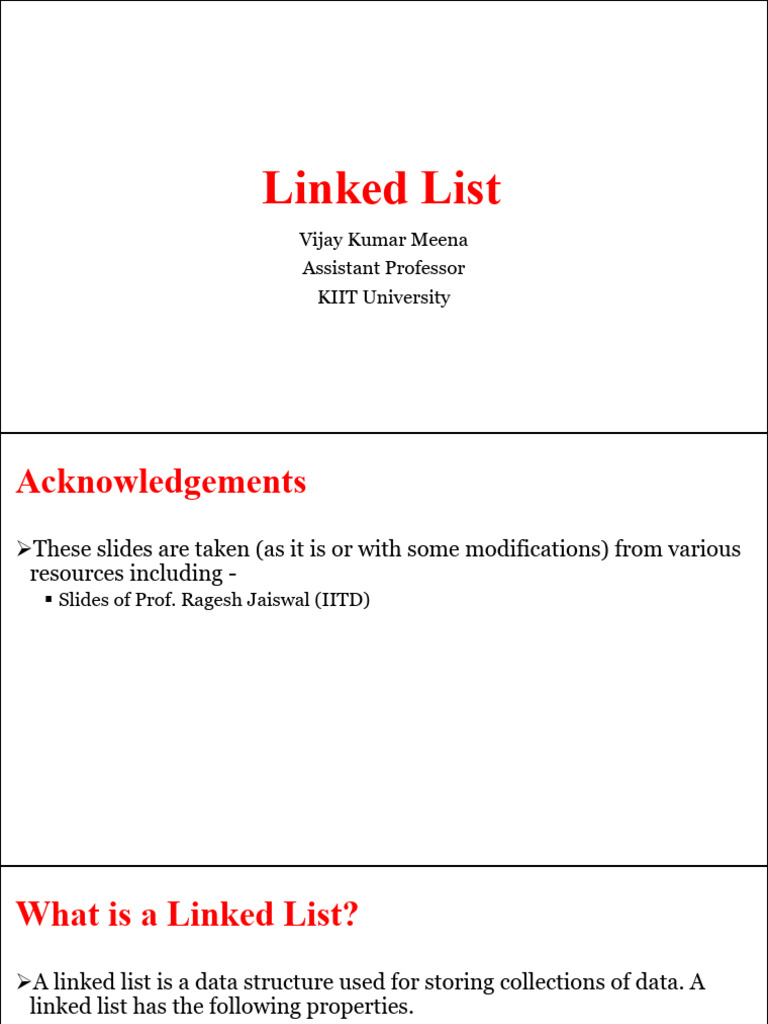 3. Linked List | PDF | Information Retrieval | Data Management
