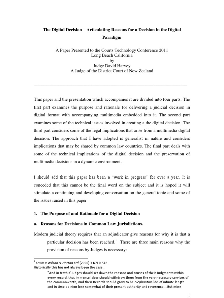 The Digital Decision - Paper | File Format | Portable Document Format